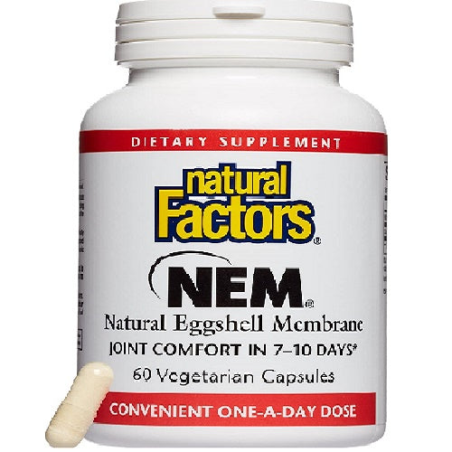 Natural Factors NEM Eggshell 60 Vegetarian Capsules-europe-supplements ...